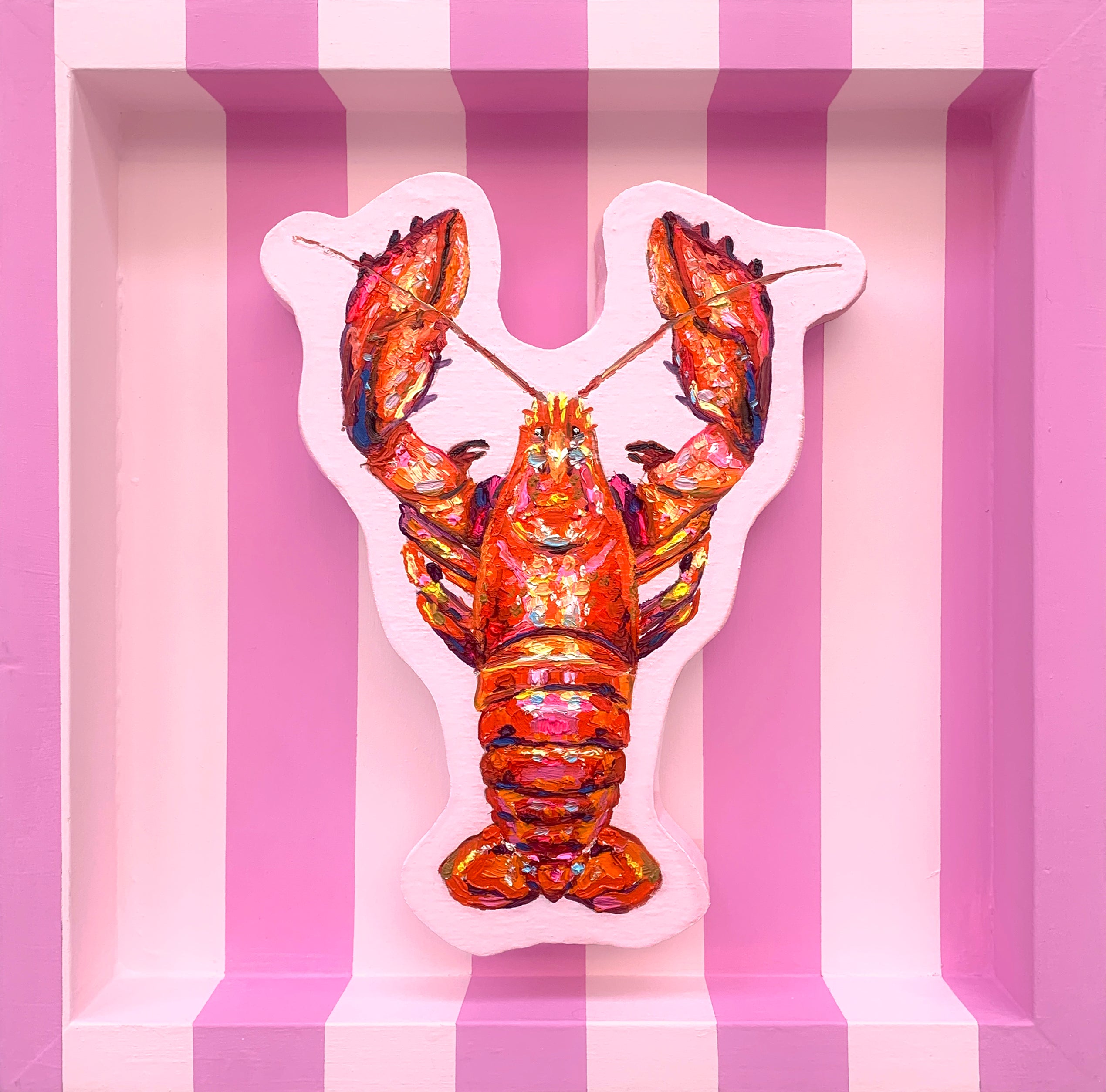 Lobster on Stripes | Emily Furr – The Miller Gallery