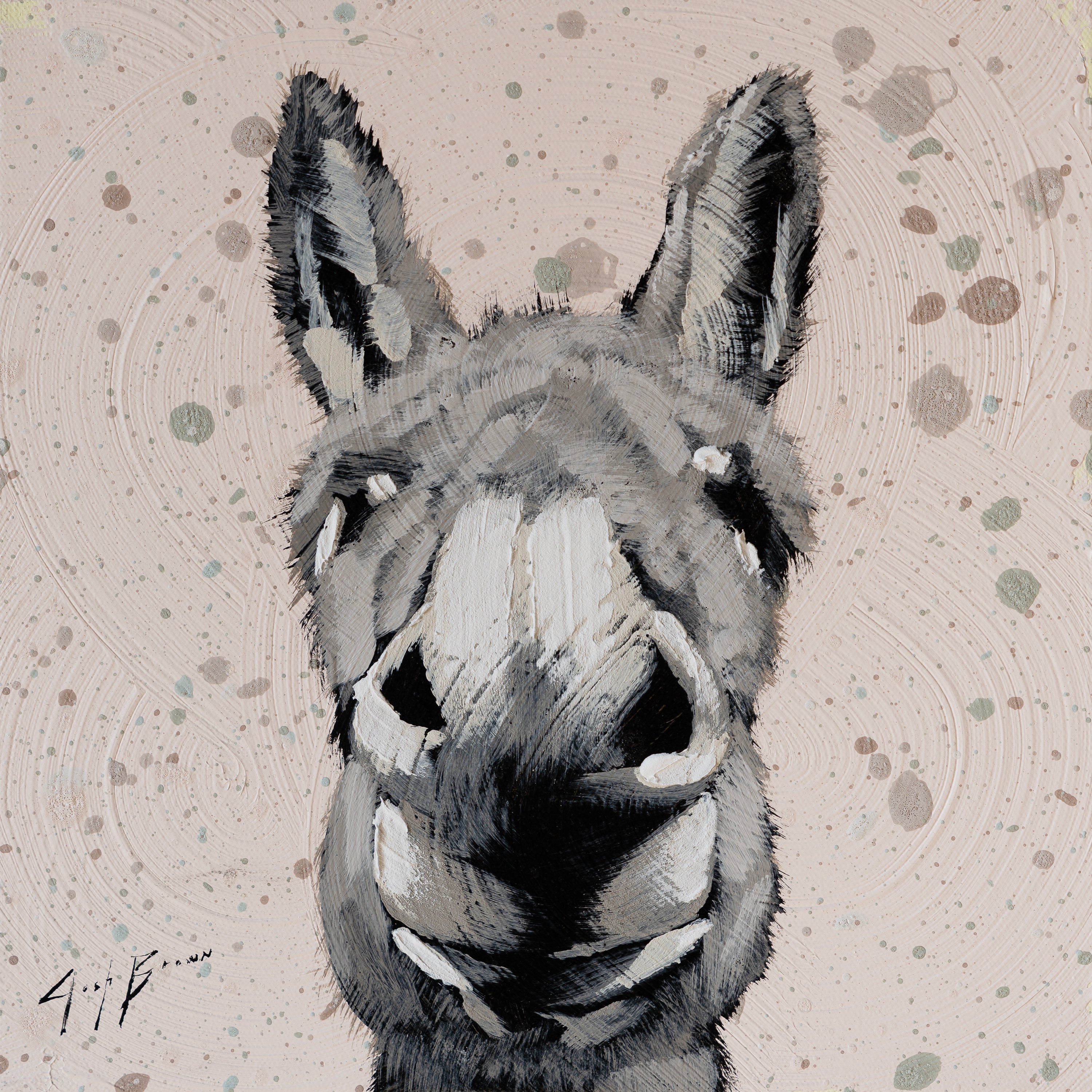 Grey Donkey On Spray by Josh Brown – The Miller Gallery