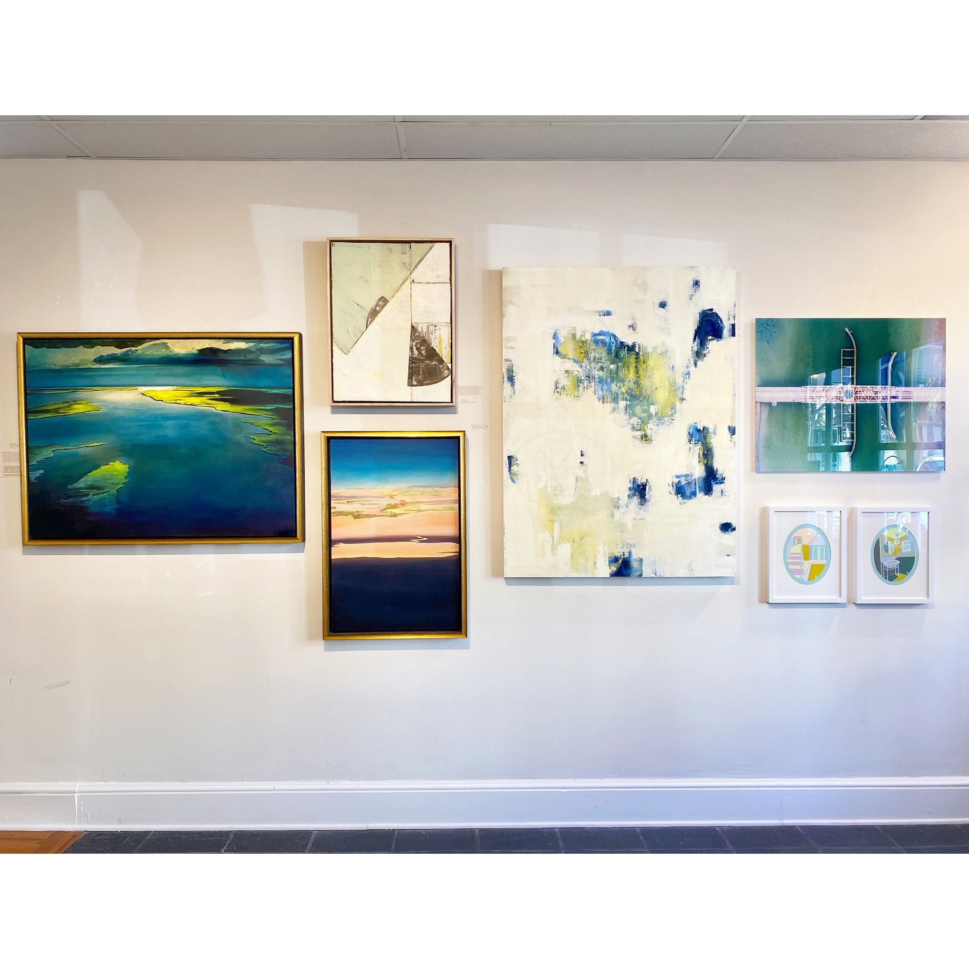 A Furtive Glance | 48" x 36" abstract oil painting by Dixie Purvis ...