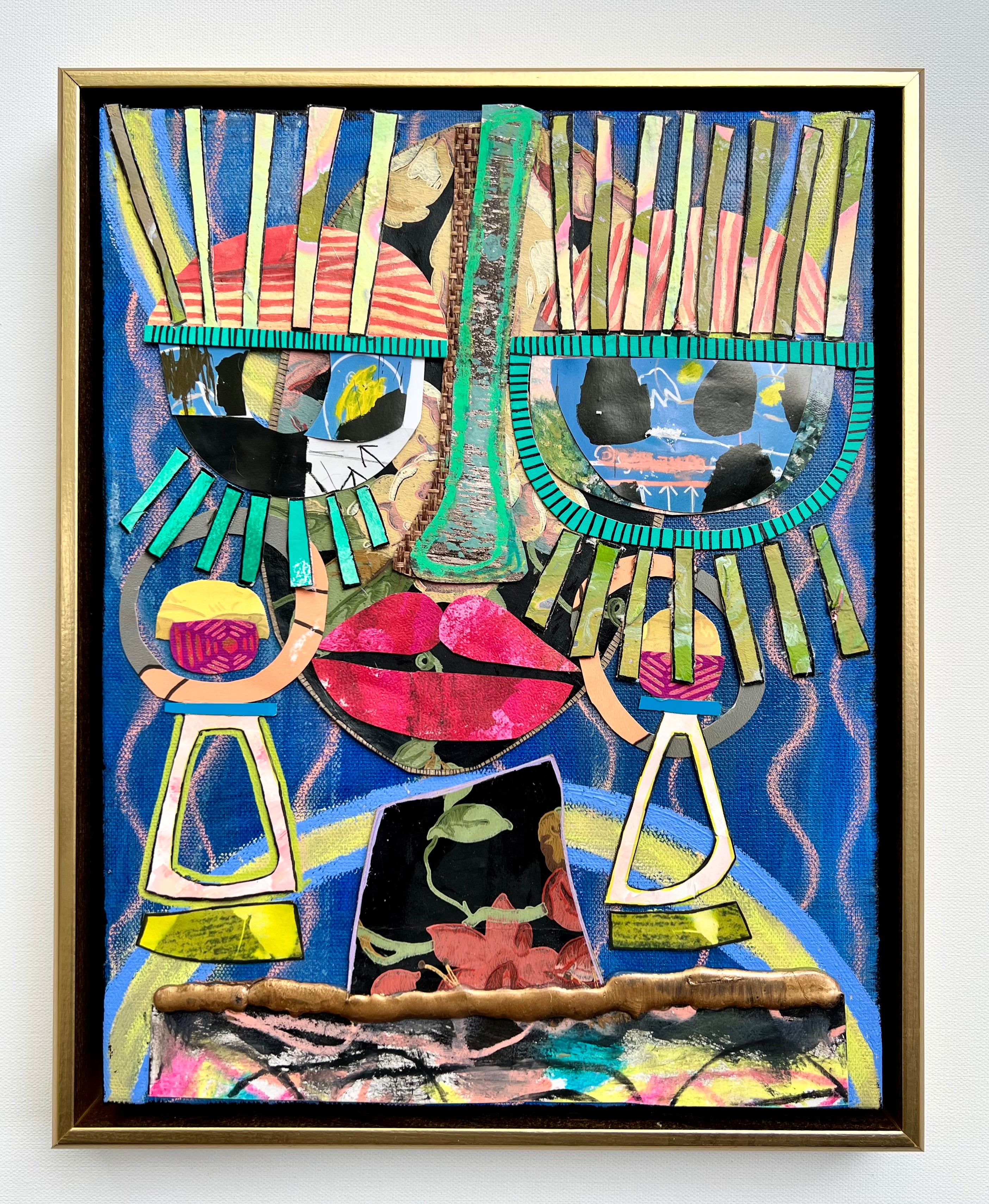 Freya | An original collage by Miles Purvis Daniel – The Miller Gallery