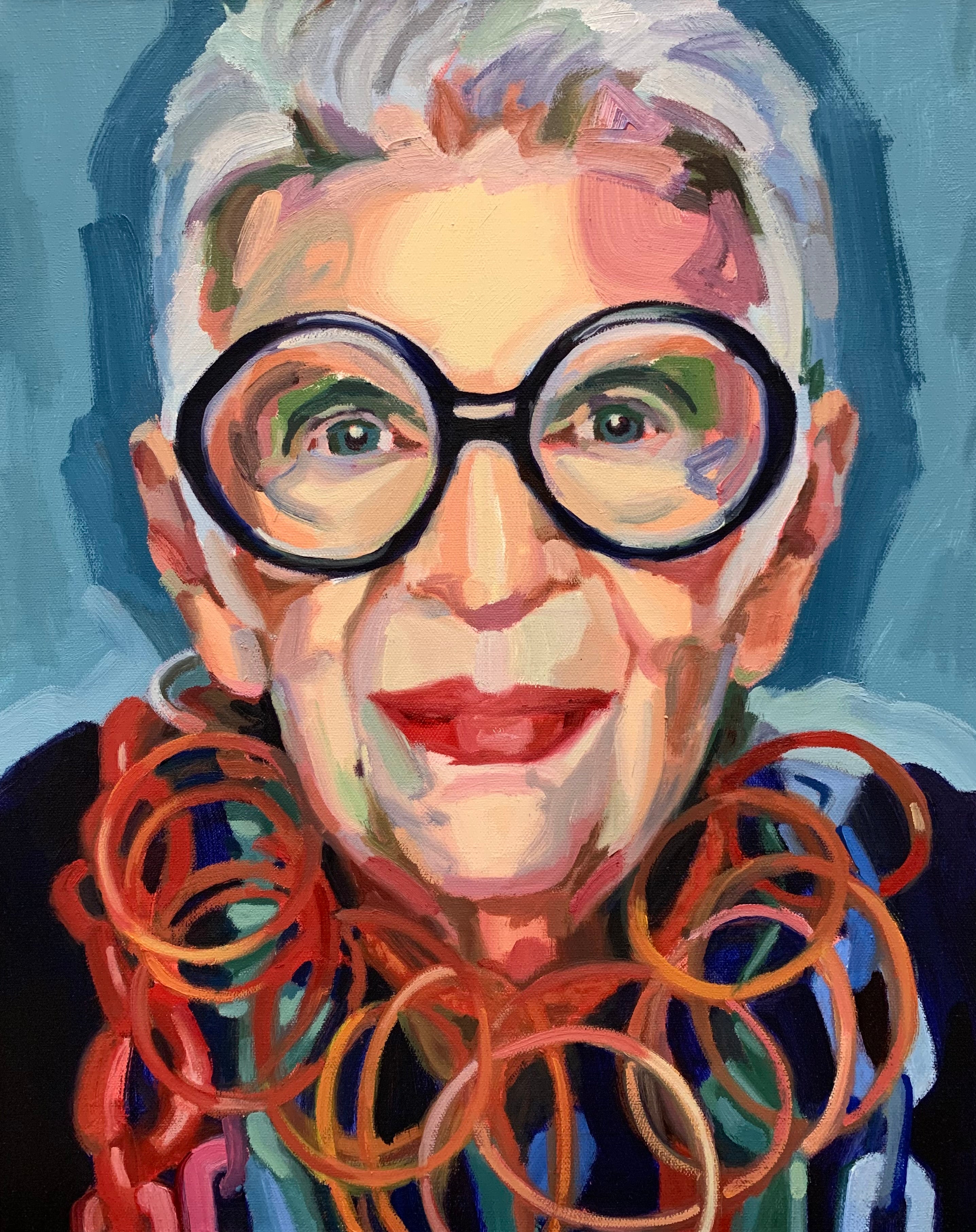 Iris Apfel Print, museum quality archival print by Jo Hay – The Miller ...